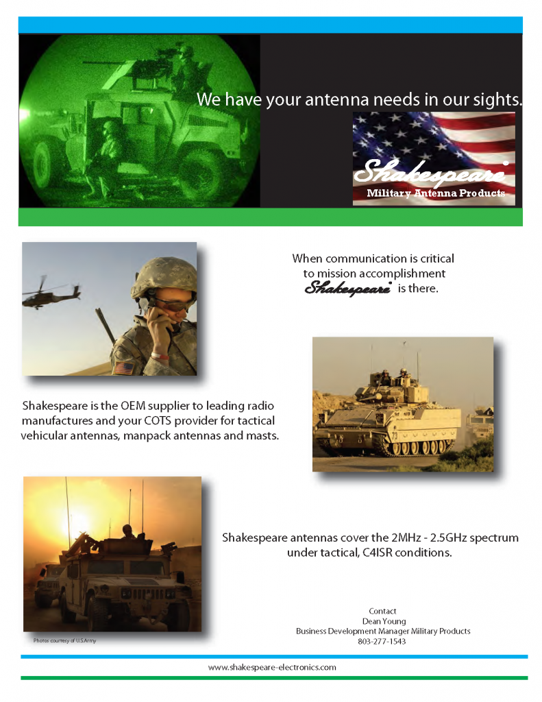 Data Sheets and Info - Shakespeare Military Antennas